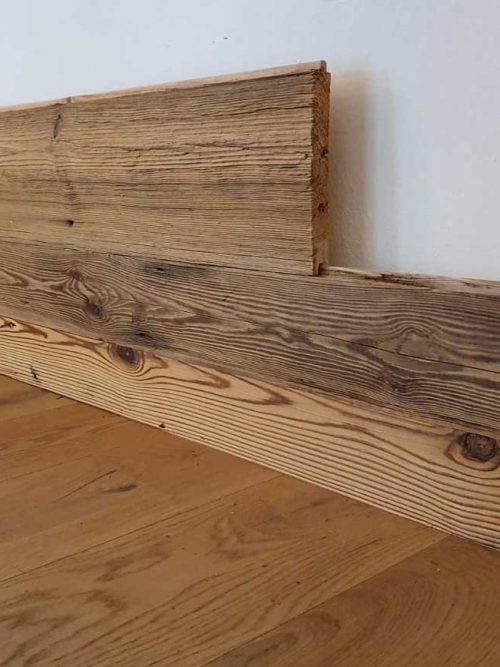 Altholz - rustikale Wandverkleidung / Wohnwand Klassisch Grau - Altholz ...